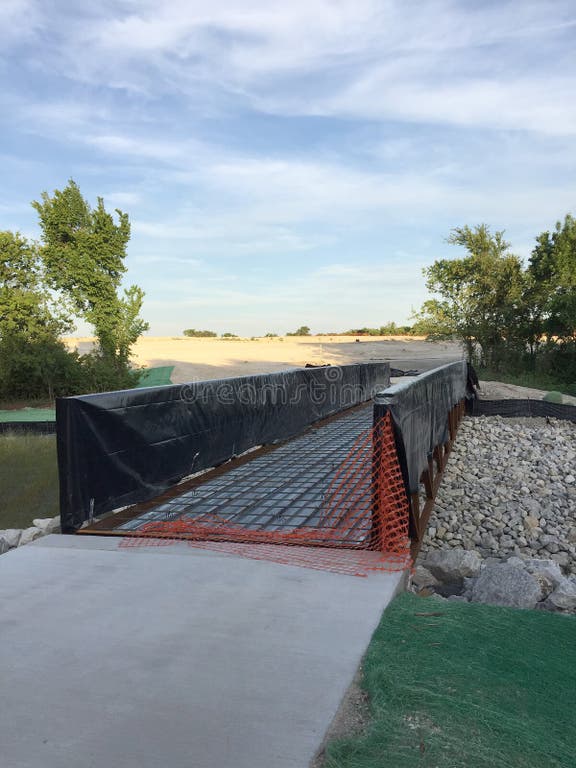 Bridge under construction stock image. Image of path - 93134935