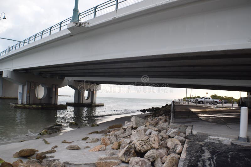 Bridge Underpass at Johns Pass Madeira Beach, Florida Editorial Image ...