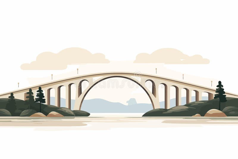 Bridge Vector Flat Minimalistic Asset Isolated Vector Style ...
