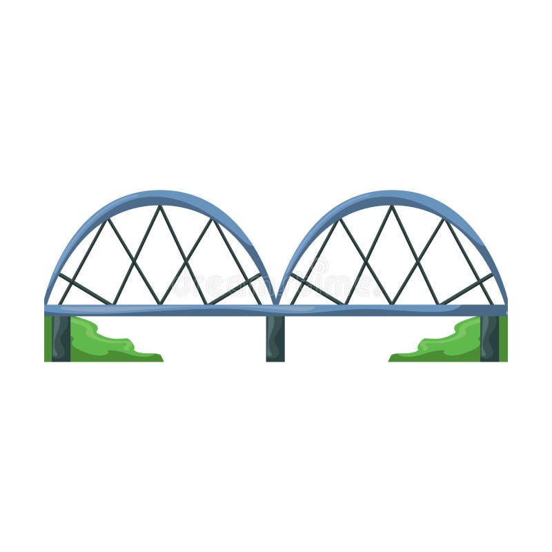 Bridge Vector Icon.Cartoon Vector Icon Isolated on White Background ...