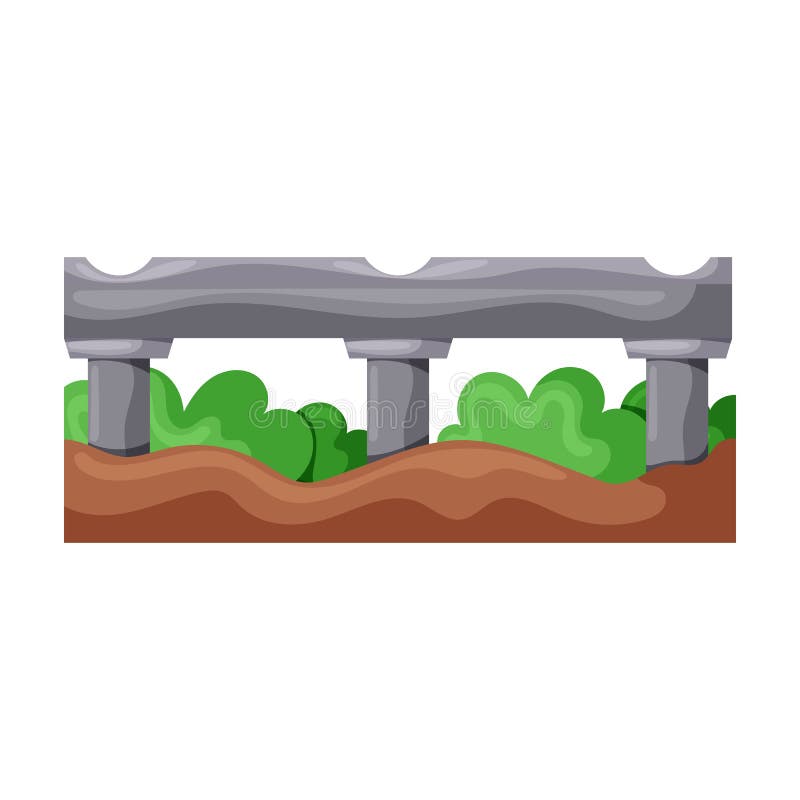 Bridge Vector Icon.Cartoon Vector Icon Isolated on White Background ...