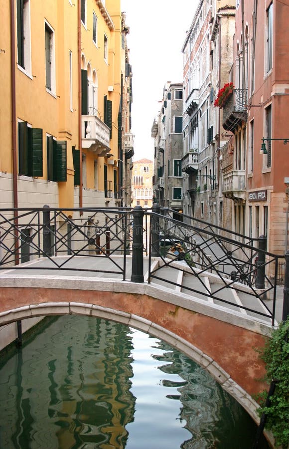 Bridge in Venice stock photo. Image of yellow, buildings - 682632
