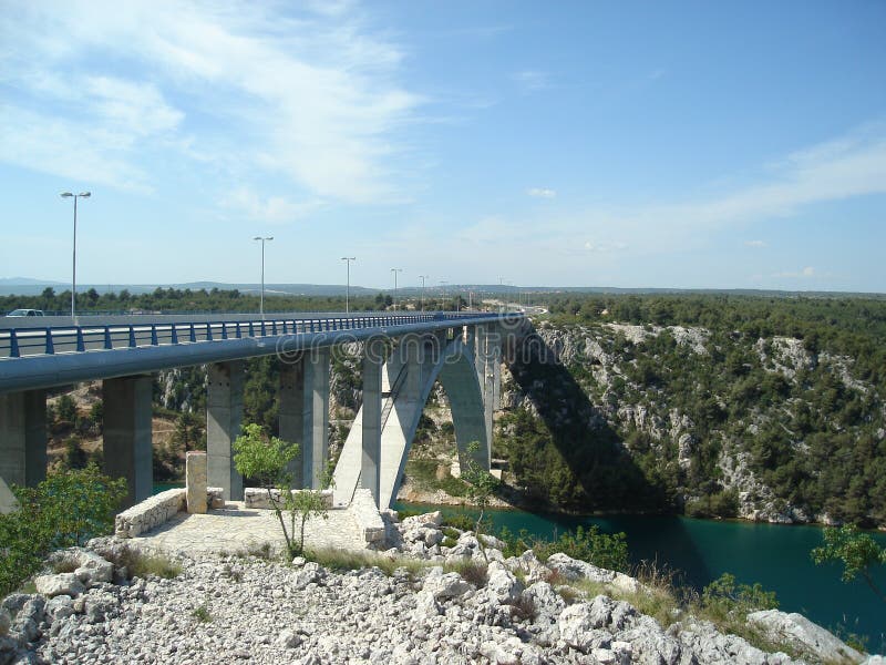 Bridge stock image. Image of bridge, croatia, nice, blue - 47314439