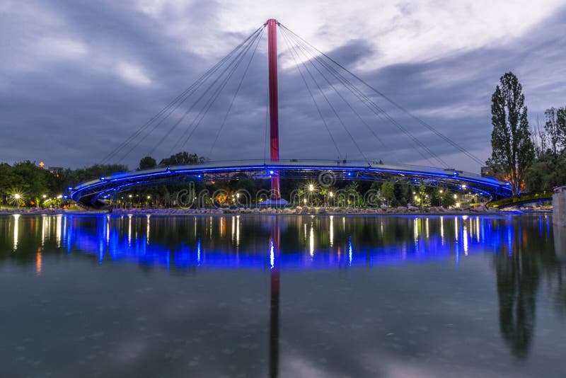 Bridge stock photo. Image of park, bucharest, view, taberei - 56140858