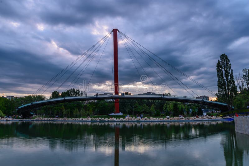 Bridge stock image. Image of grass, bucharest, drumul - 56140863