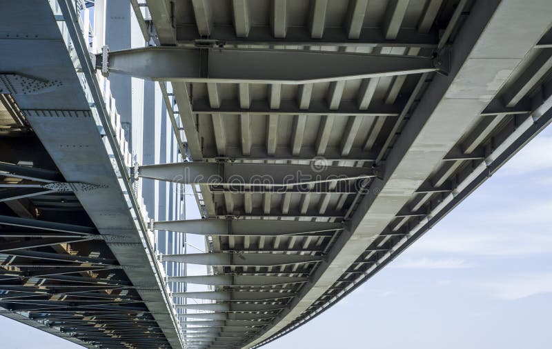 Bridge stock image. Image of city, water, underside, architecture ...