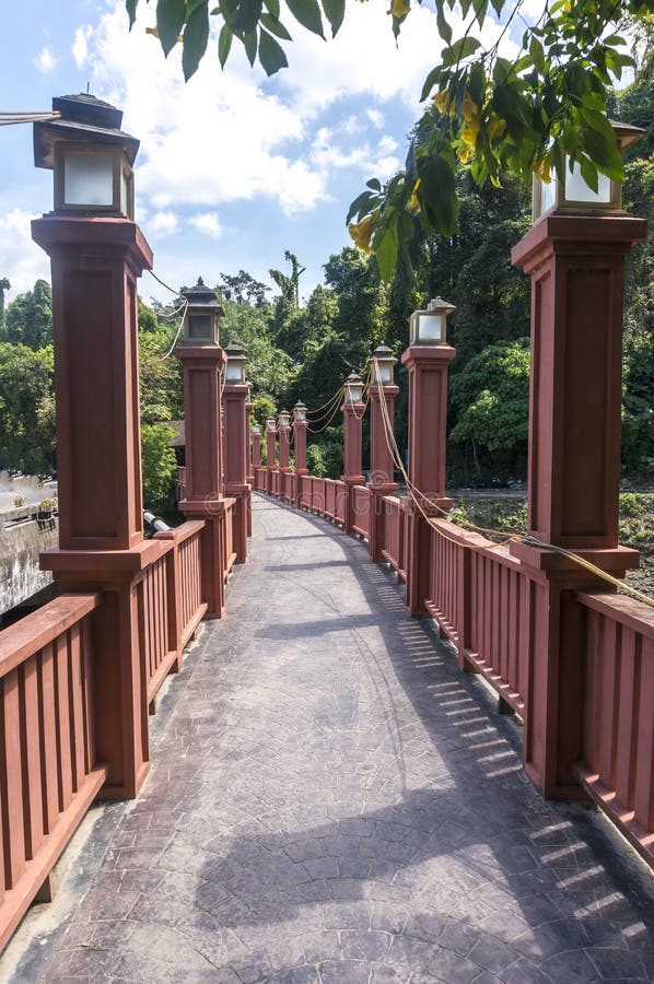 Bridge walkway stock image. Image of railing, pavement - 54101645