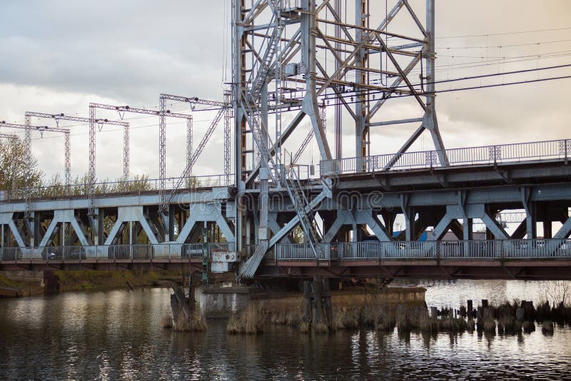 Double-deck Drawbridge Over the Pregolya River in Kaliningrad ...