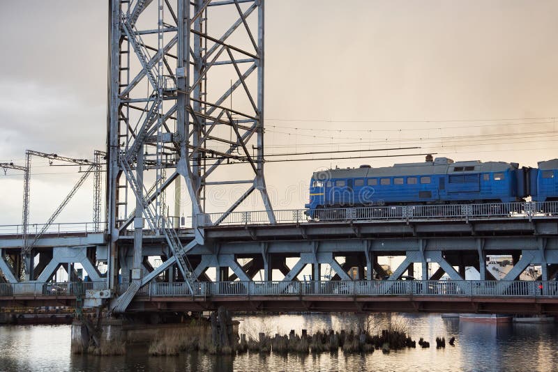 Double-deck Drawbridge Over the Pregolya River in Kaliningrad ...