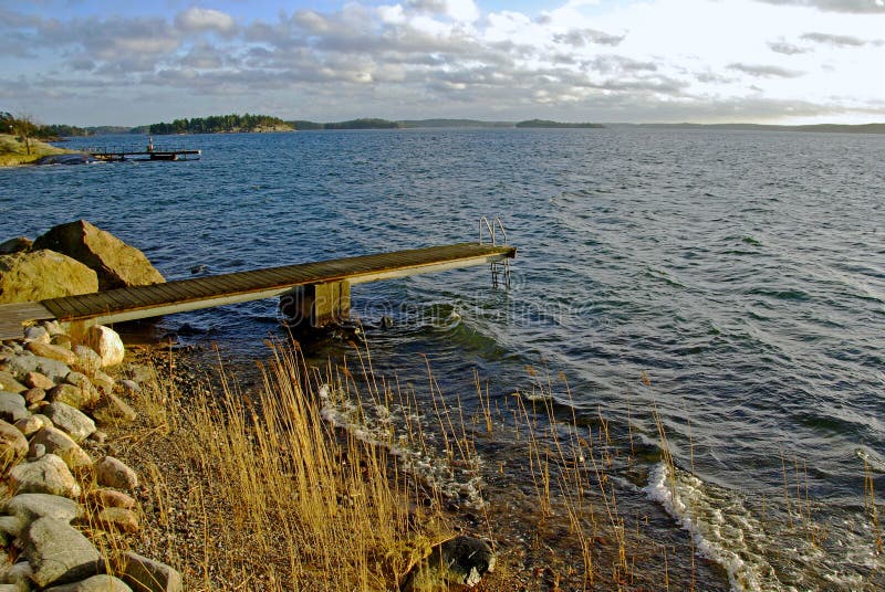 Bridge in water stock photo. Image of lake, water, landscape - 34636396