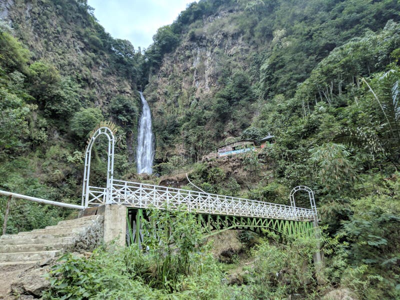 Bridge and Waterfall Panorama Stock Photo - Image of bridge, waterfall ...