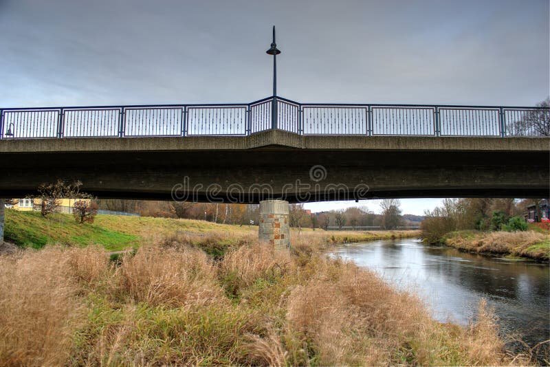 Bridge, Waterway, River, Reflection Stock Photo - Image of tree, bank ...