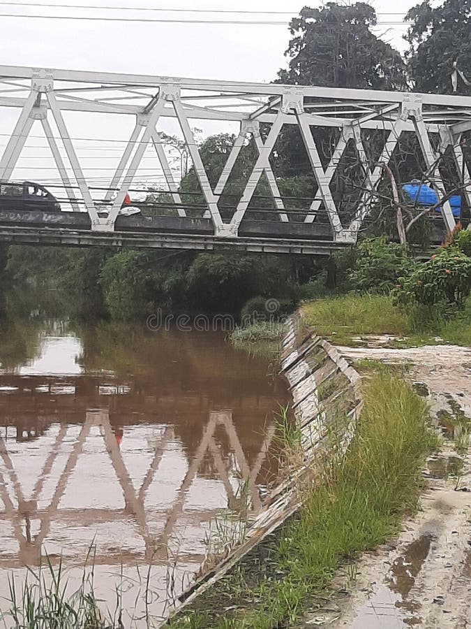 Bridge Way Cross River Water Stock Image - Image of bridge, water ...