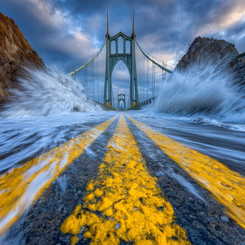 A Bridge from Which Water Flows is a Great Setting for Scenes of ...