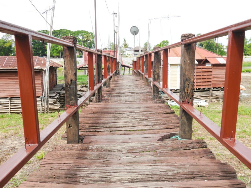 Bridge Wood stock image. Image of uthai, antique, color - 56556485