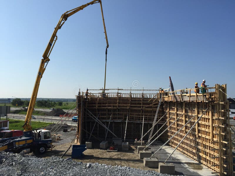 Bridge worksite editorial image. Image of structure, construction ...