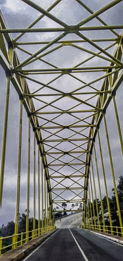 Bridge yellow in garut stock image. Image of garut, landmark - 201629517