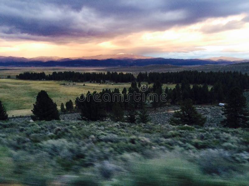 Bridgeport Sunset stock image. Image of sunset, campground - 57387551
