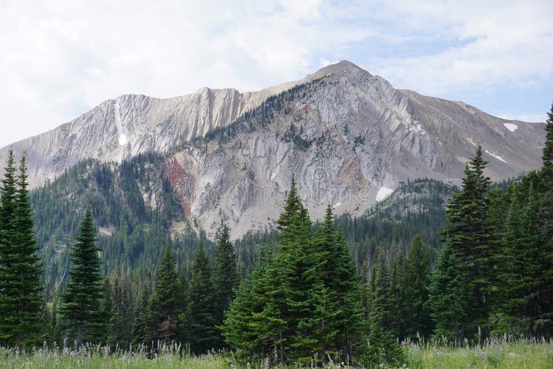 Bridger Mountain Range stock image. Image of mountain - 157673695