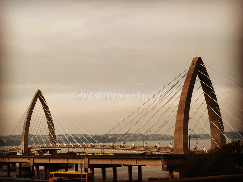 Bridge in Rio Brazil stock photo. Image of bridges, brasil - 107209524
