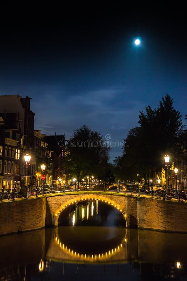 Bridges Over the Canals of Amsterdam Stock Photo - Image of capital ...