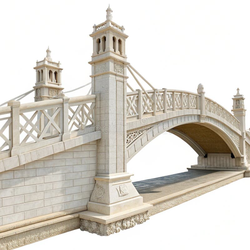 Bridges Realistic Element Isolated on White Background Stock ...