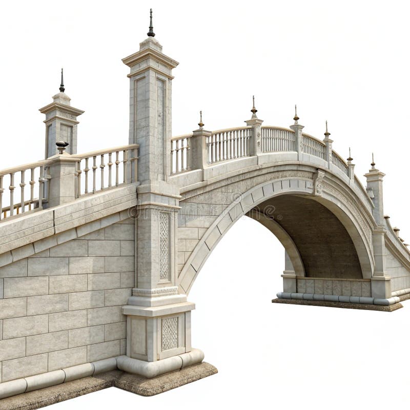 Bridges Realistic Element Isolated on White Background Stock ...