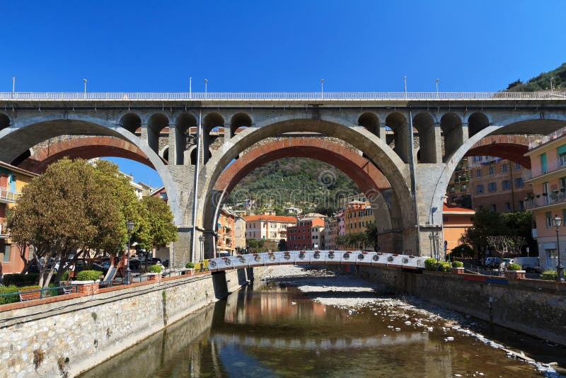 Bridges in Sori, Italy stock image. Image of exterior - 24569363