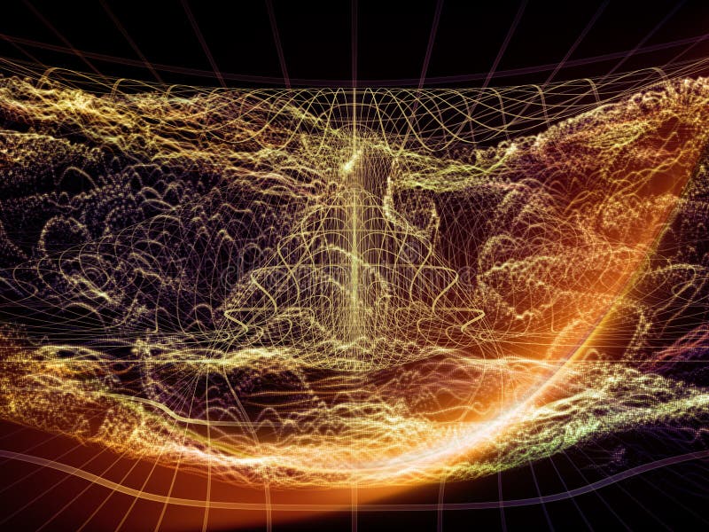 The Bridges of Virtual World Stock Illustration - Illustration of idea ...