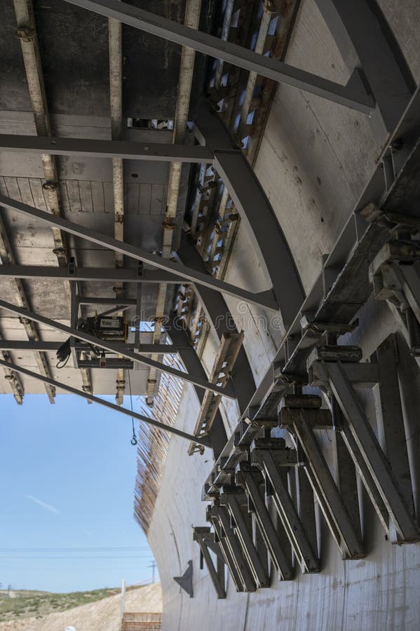 Bridging the Gap: a Closer Look at Bridge Construction Stock Photo ...