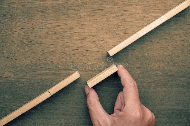 Bridging the Gap for Problem Solving and Continuous Growth Stock Image - Image of management ...