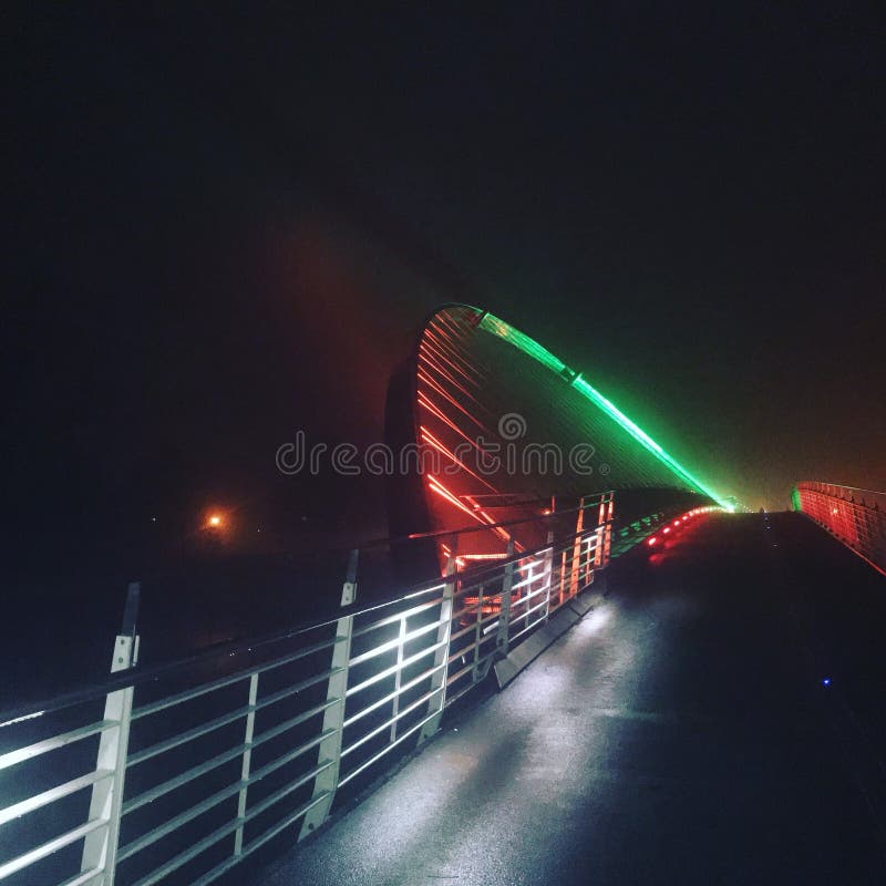 Bridging the Light Fantastic Editorial Photo - Image of bridging ...