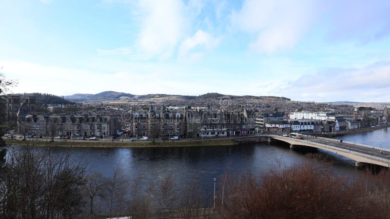 River Ness View from Inverness Editorial Photo - Image of landscape ...