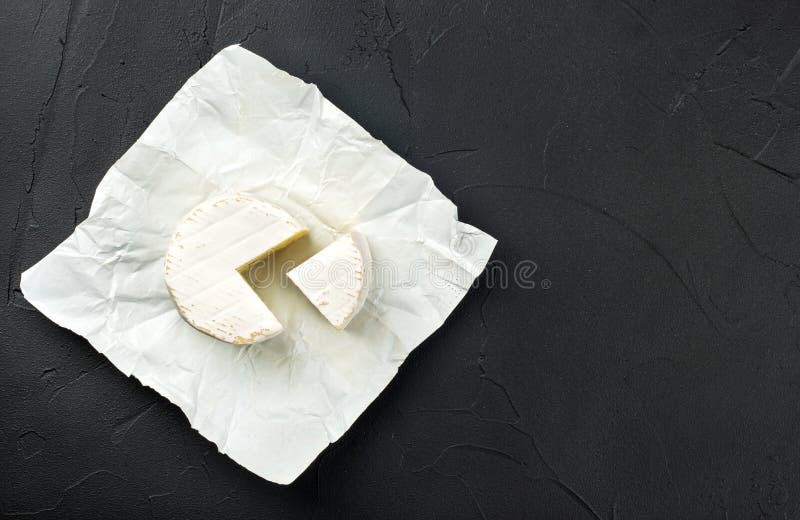 Brie cheese with slice stock photo. Image of dairy, figs - 146397178