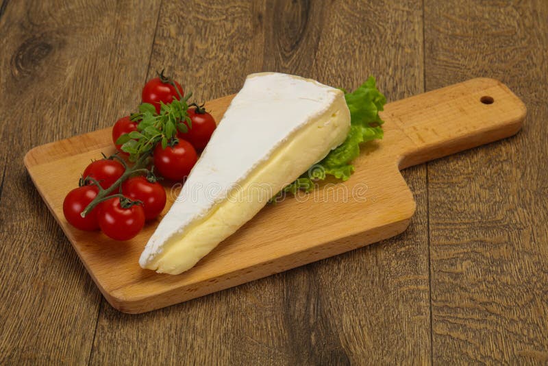 Brie Cheese Triangle Served Salad Stock Photo - Image of milk, piece ...