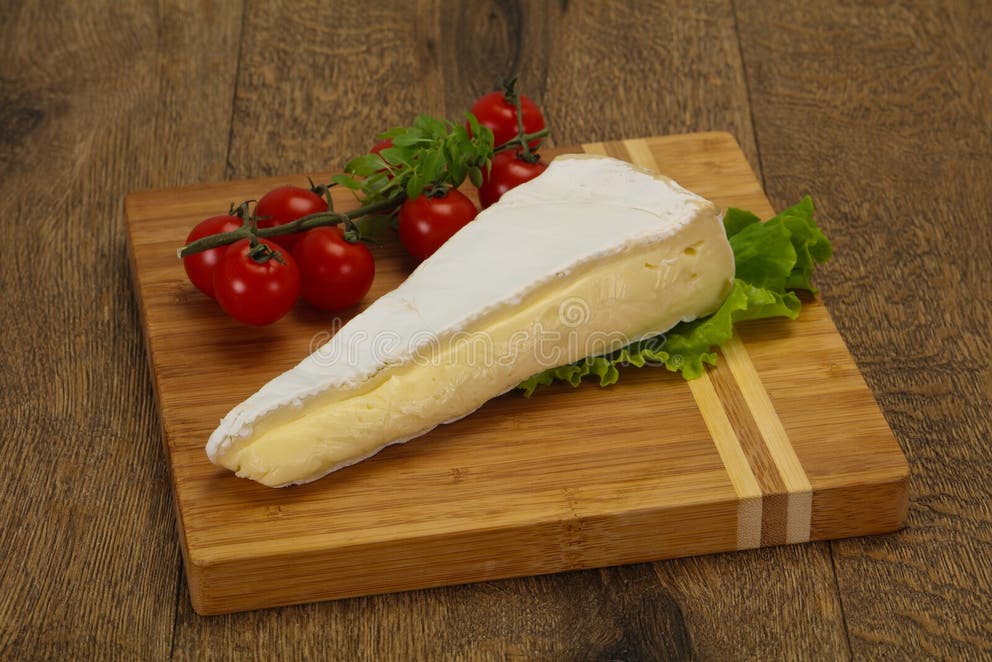 Brie Cheese Triangle Served Salad Stock Photo - Image of slice, round ...
