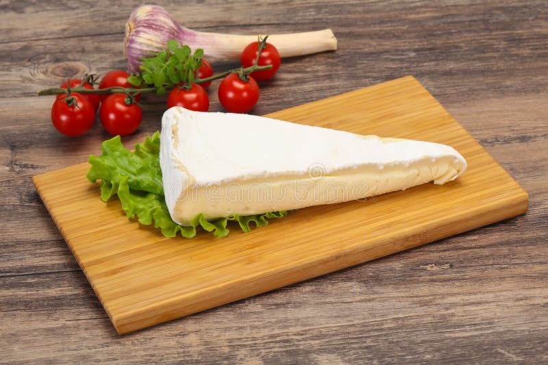 Brie Cheese Triangle Served Salad Stock Image - Image of cheese, meal ...