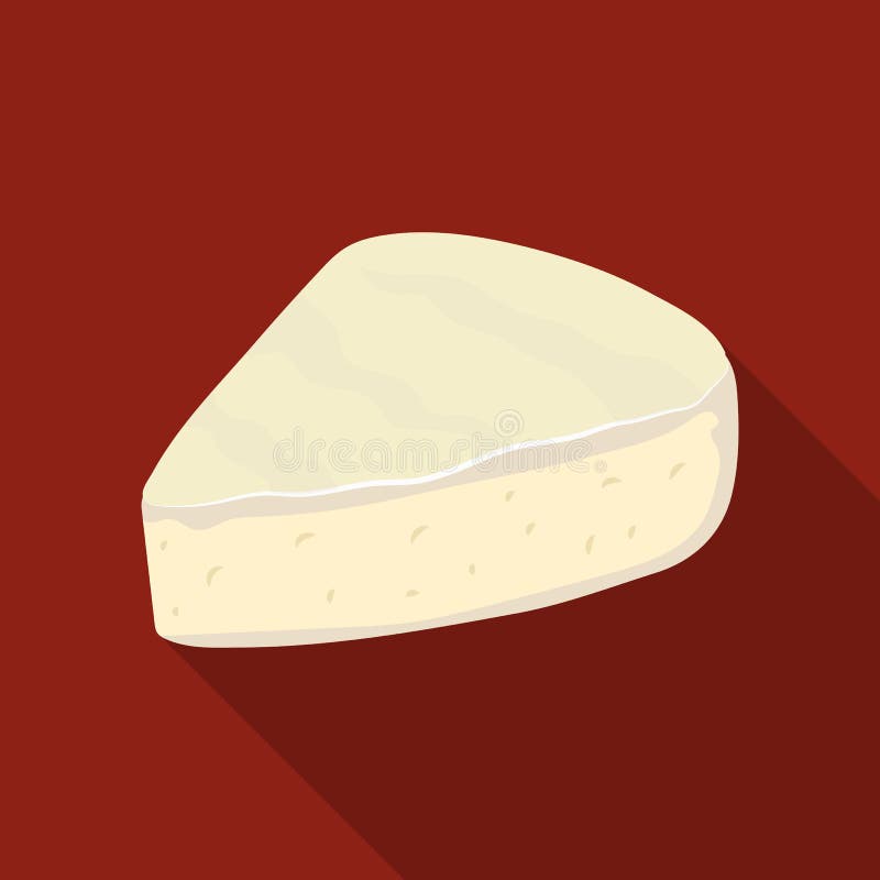Brie.Different Kinds of Cheese Single Icon in Cartoon Style Vector ...