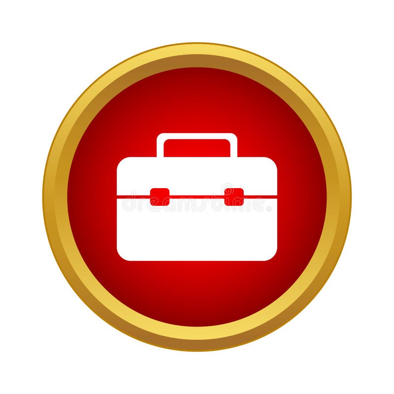Brief Case Icon, Simple Style Stock Vector - Illustration of concept ...