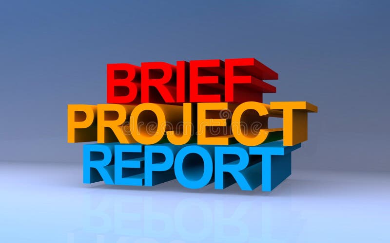 Brief Project Report on Blue Stock Image - Image of resources, project ...