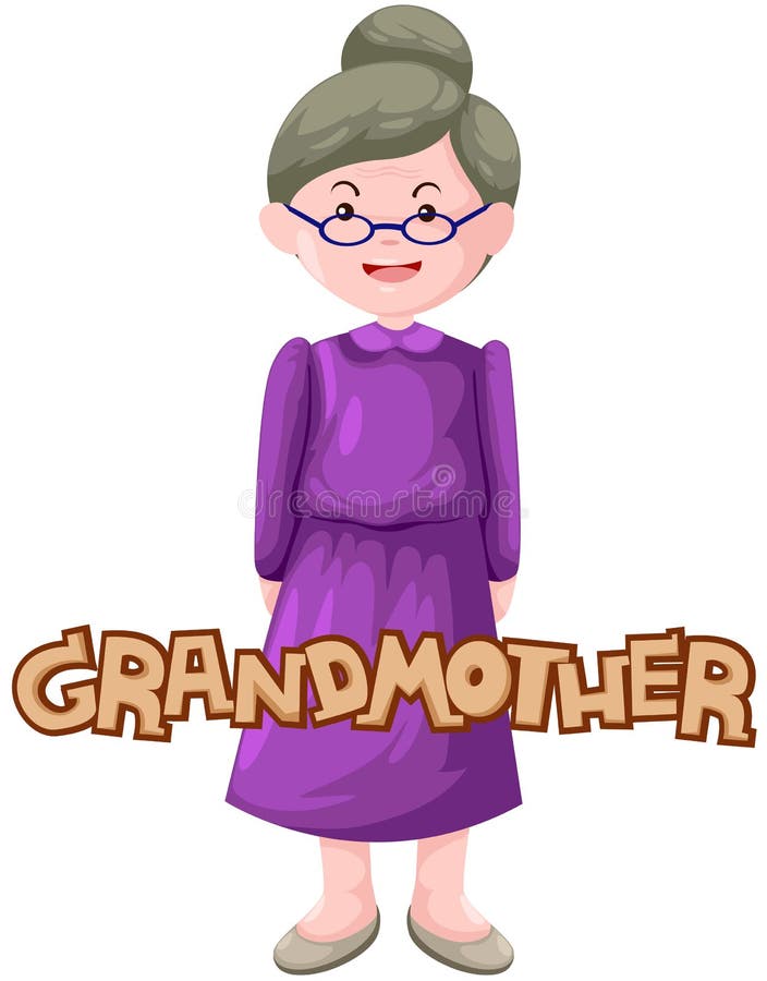 Brief van grootmoeder vector illustratie. Illustration of kind - 25530253