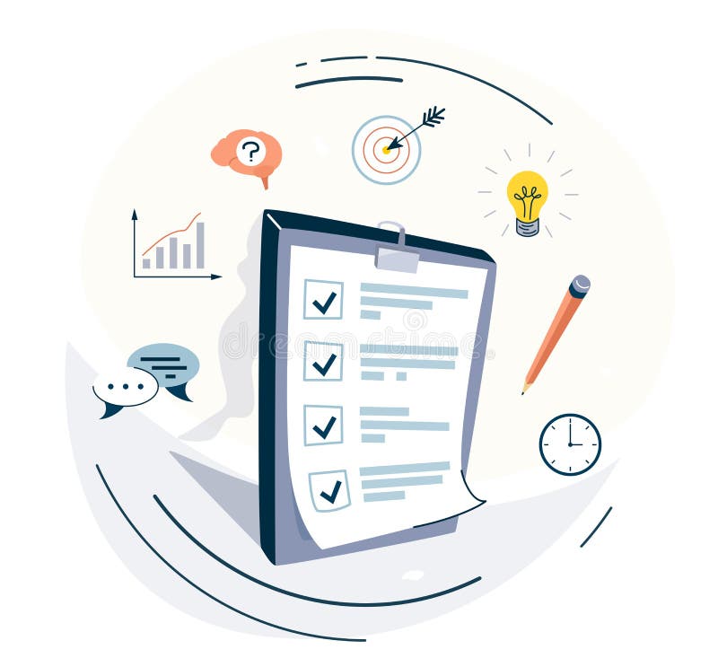 Checklist Summary Stock Illustrations – 1,288 Checklist Summary Stock ...