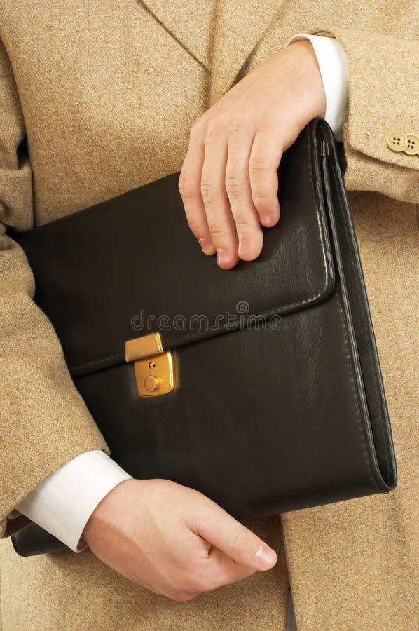 Briefcase stock photo. Image of collar, lapel, black - 60853398