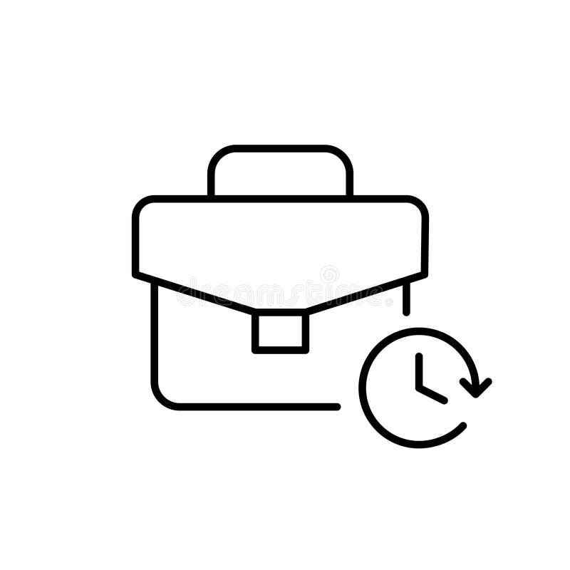 Briefcase and Clock. Precise Time Management, Briefings and Meetings ...