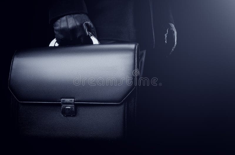 Briefcase with Documents in the Hand of a Business Man. Stock Photo ...