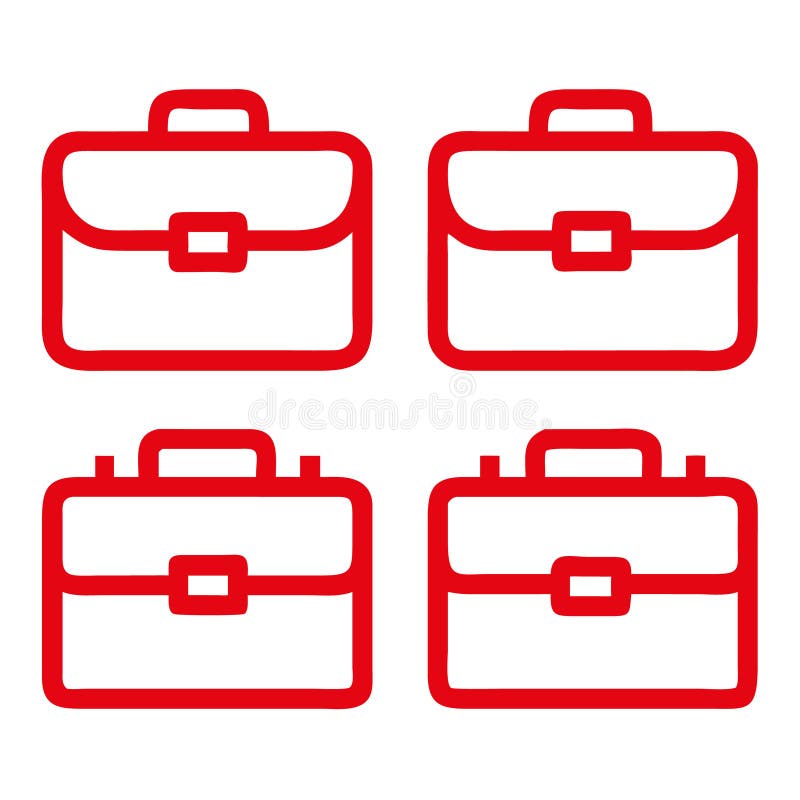 Briefcase Icon is a Compact Graphic Depiction Stock Illustration ...