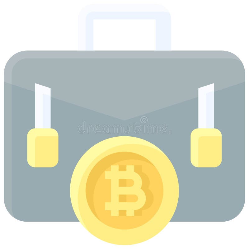 Briefcase Icon, Cryptocurrency Related Vector Stock Vector ...