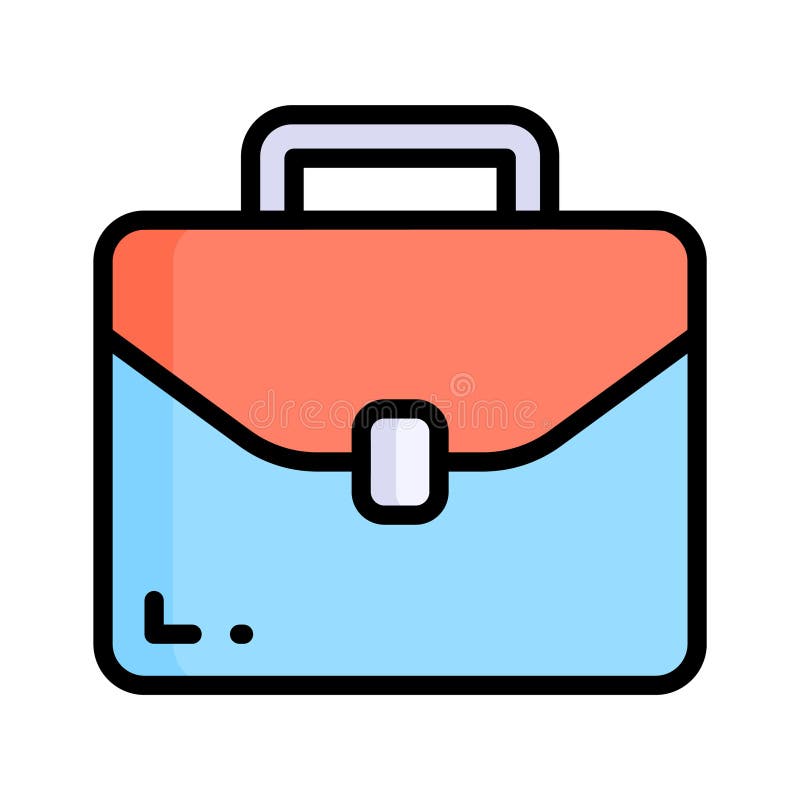 Briefcase Icon Representing Professional Portfolio Stock Vector ...