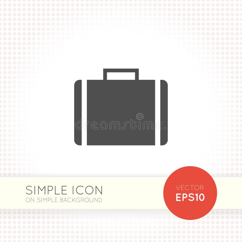 Briefcase Icon, Vector Illustration. Flat Design Style Stock Vector ...