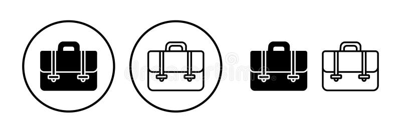 Briefcase Icon Vector. Portfolio Vector Icon. Suitcase Icon Stock ...